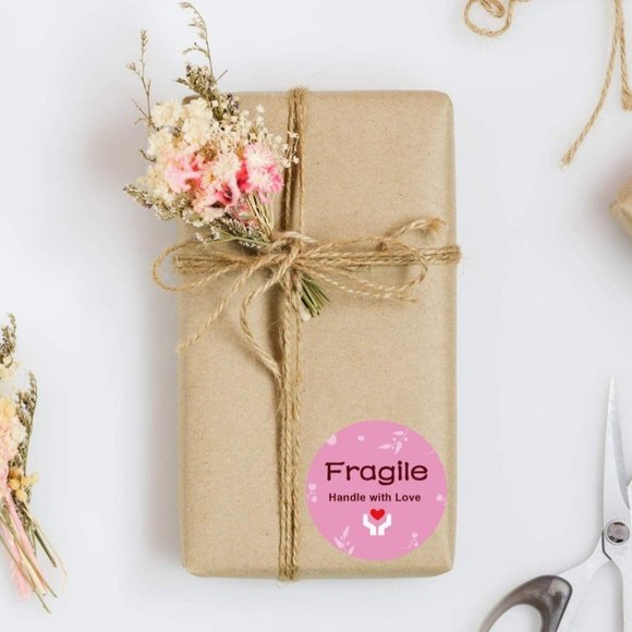 Office | 5 Fragile Handle With Love Stickers 2 | Poshmark